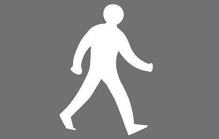 Preformed Thermoplastic Walking Man - RoadCraft Safety Products UK